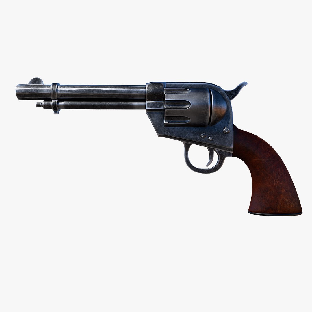 3d model colt revolver