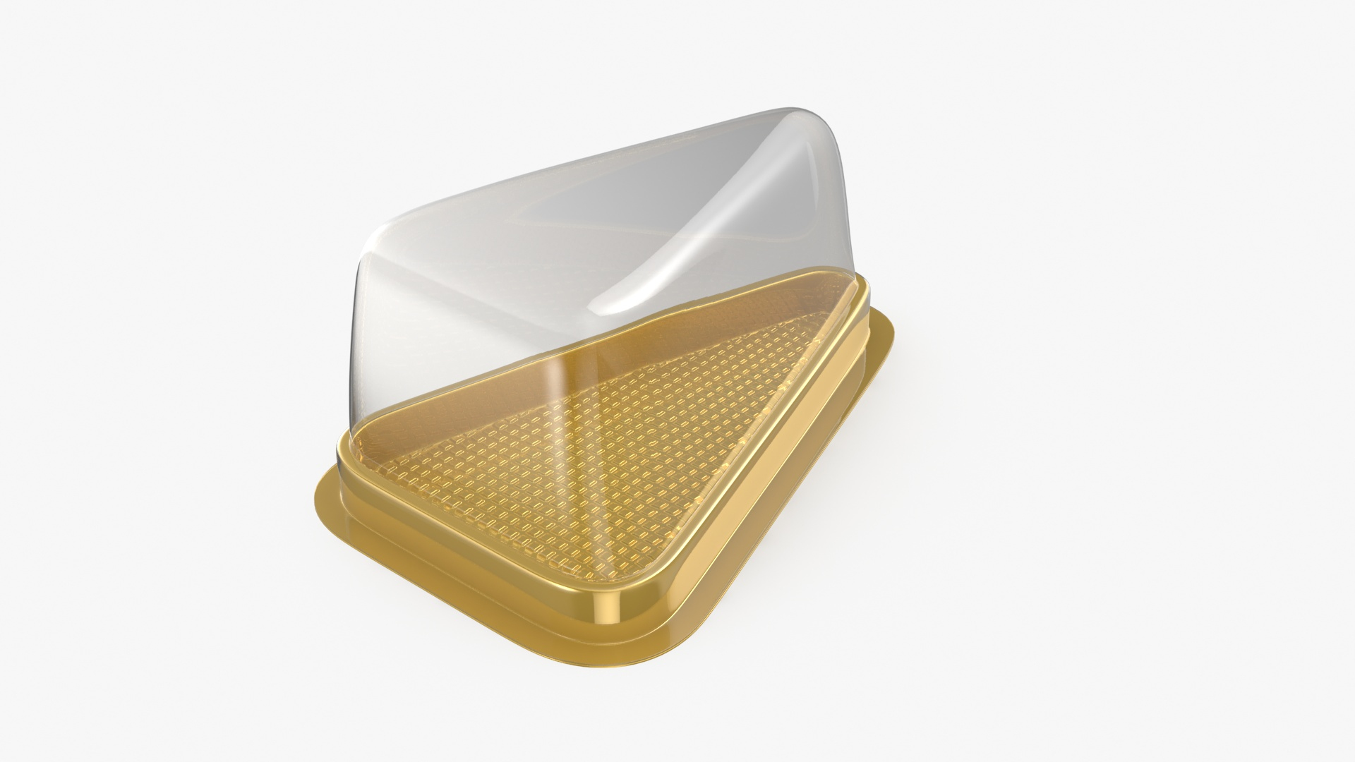 3D Model Triangle Cake Box Gold Collection - TurboSquid 2191101