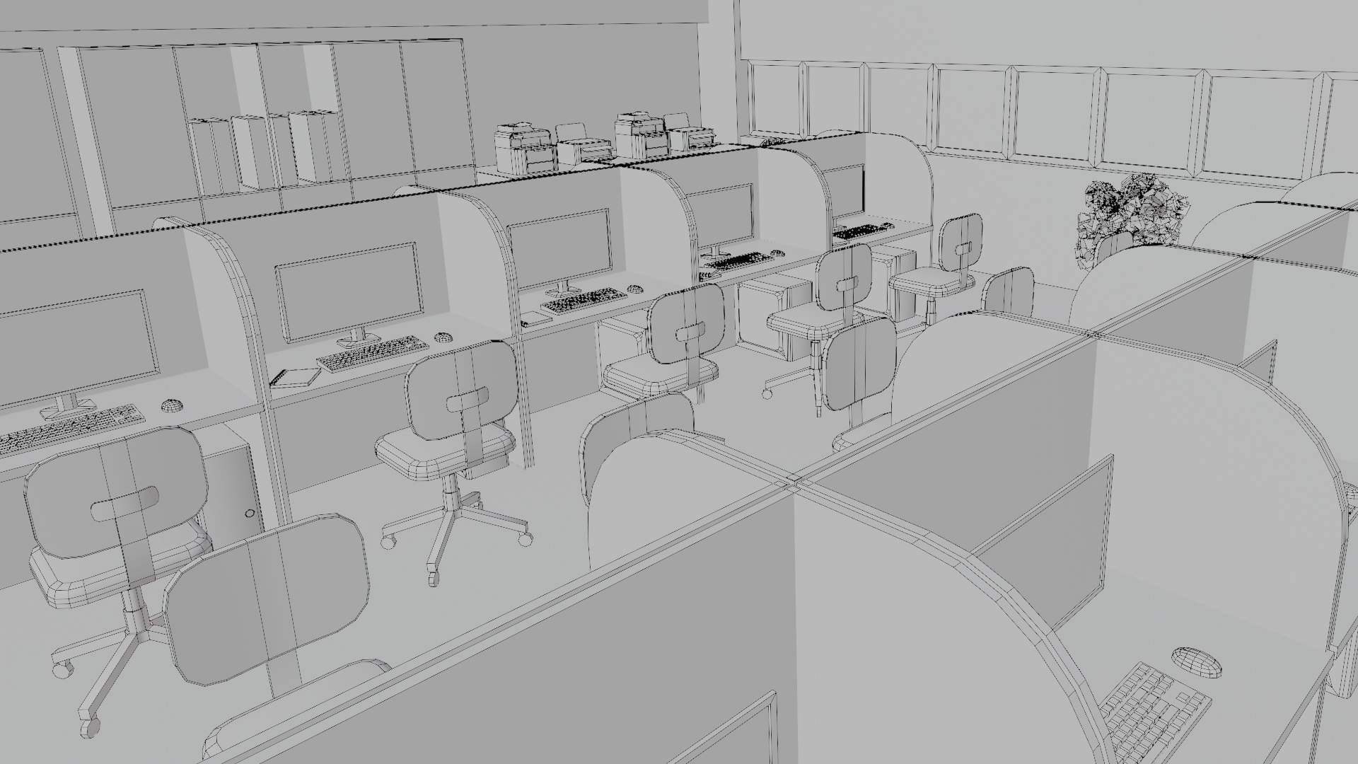 3D VR Office Space Model - TurboSquid 2216511