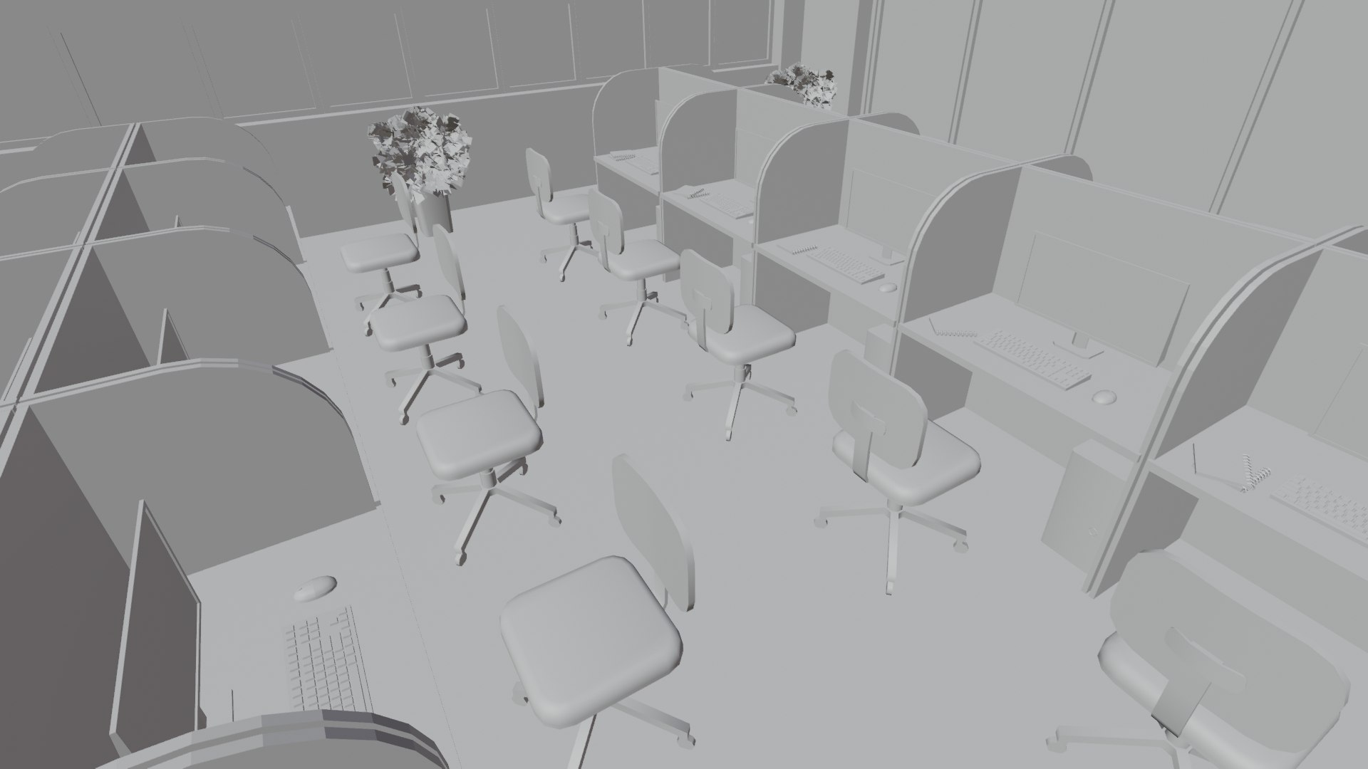 3D VR Office Space Model - TurboSquid 2216511