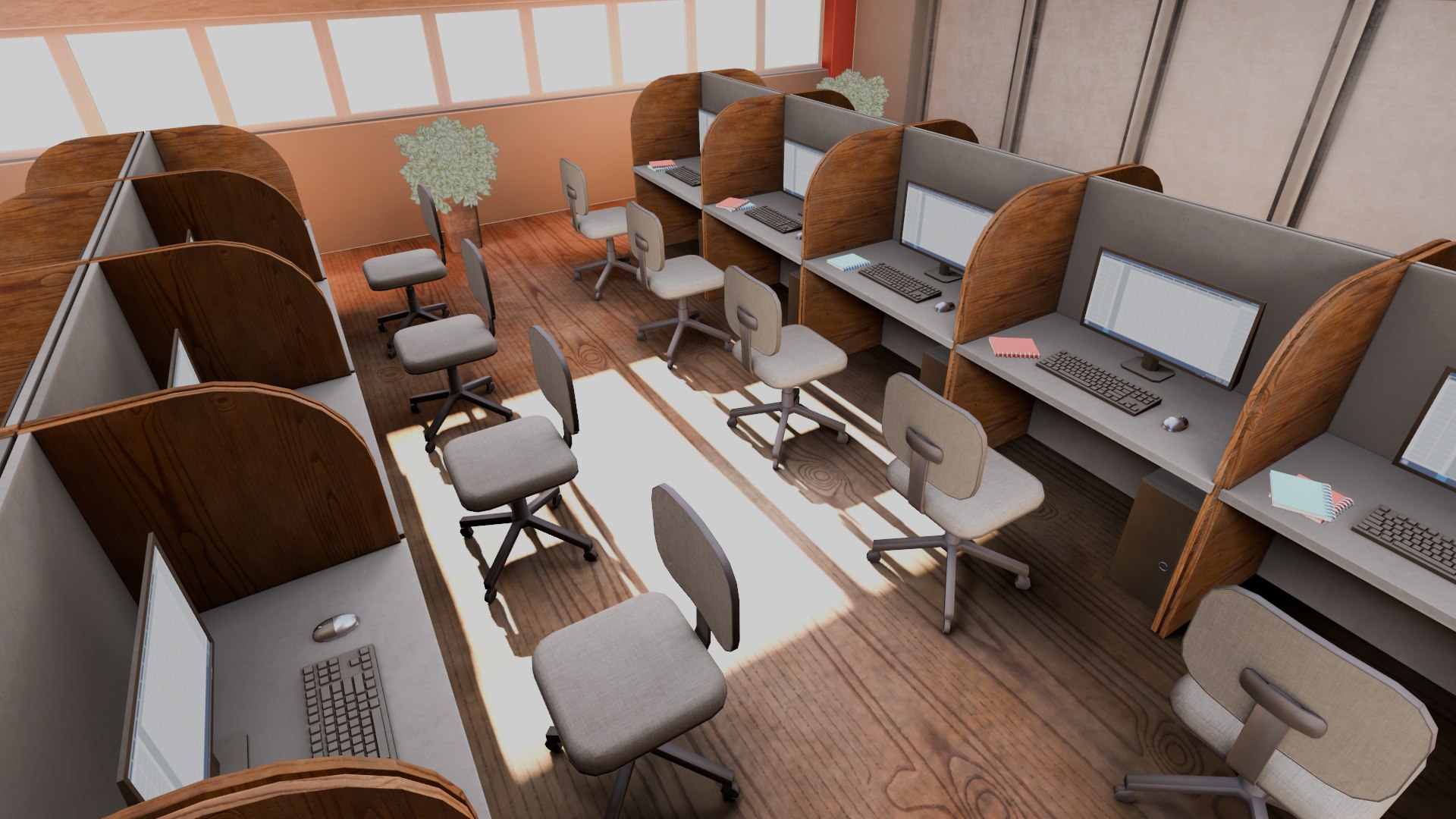 3D VR Office Space Model - TurboSquid 2216511