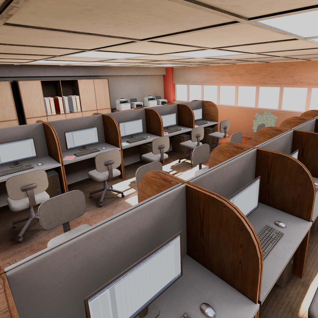 3D VR Office Space Model - TurboSquid 2216511