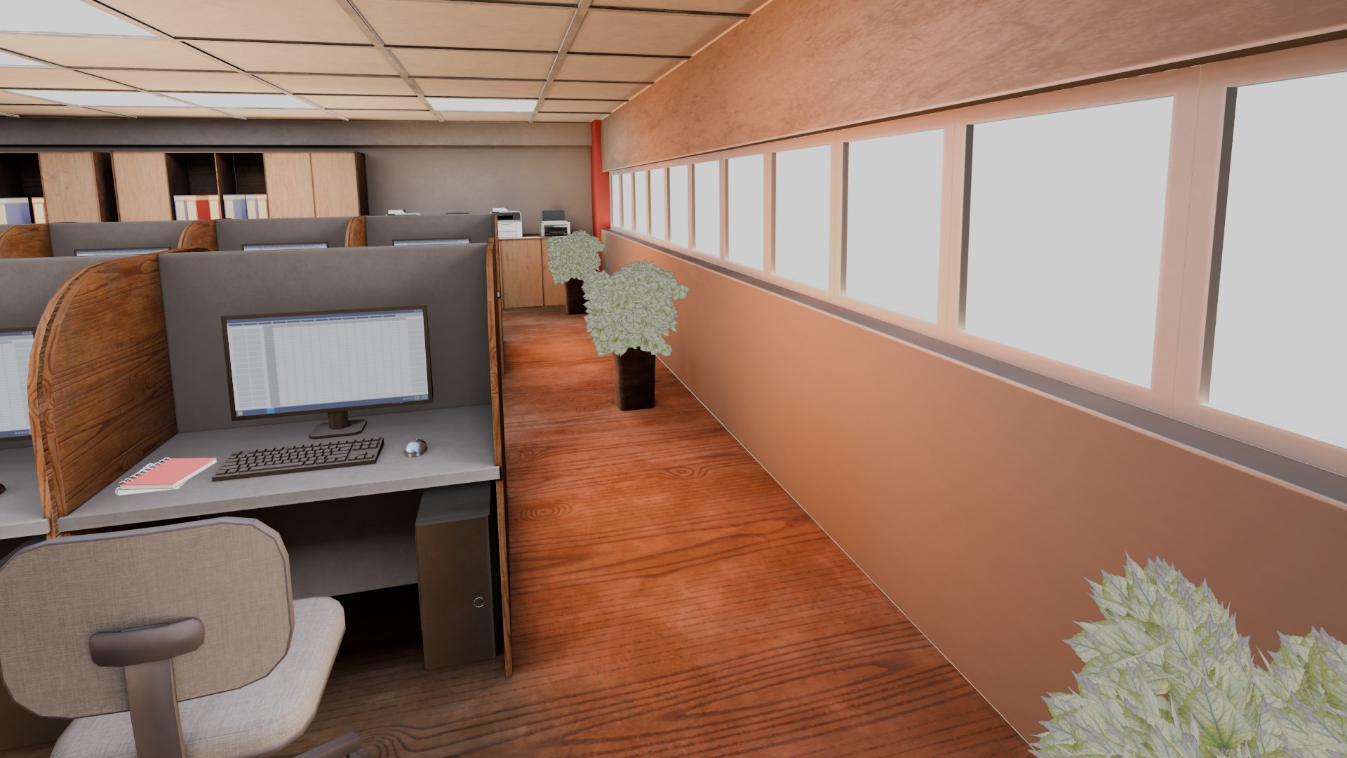 3D VR Office Space Model - TurboSquid 2216511