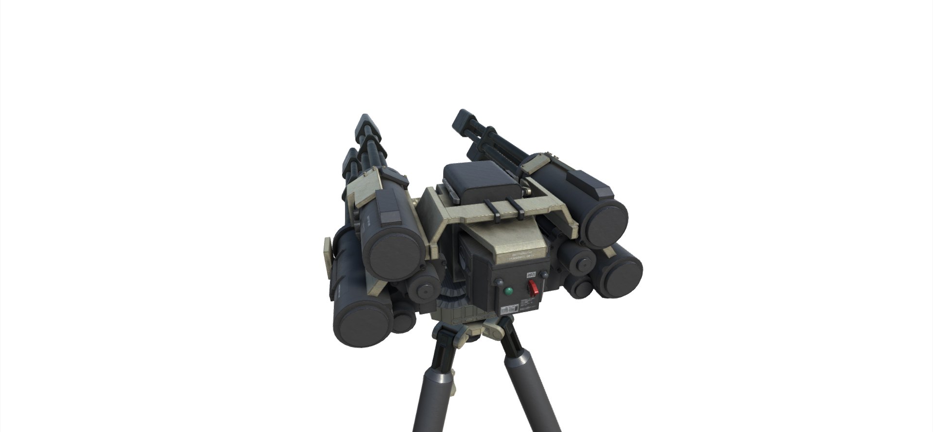 3D Heavy Sentry Gun - TurboSquid 1518299