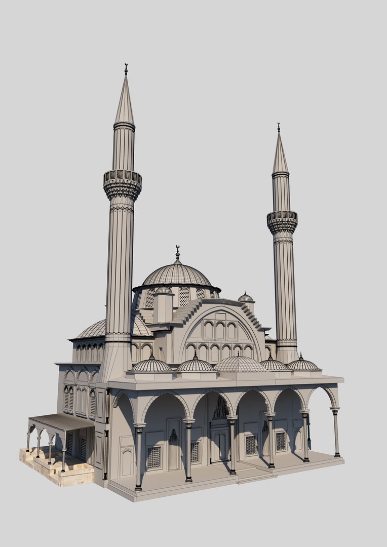 3D Model Mosque Great Islamic - TurboSquid 1276074