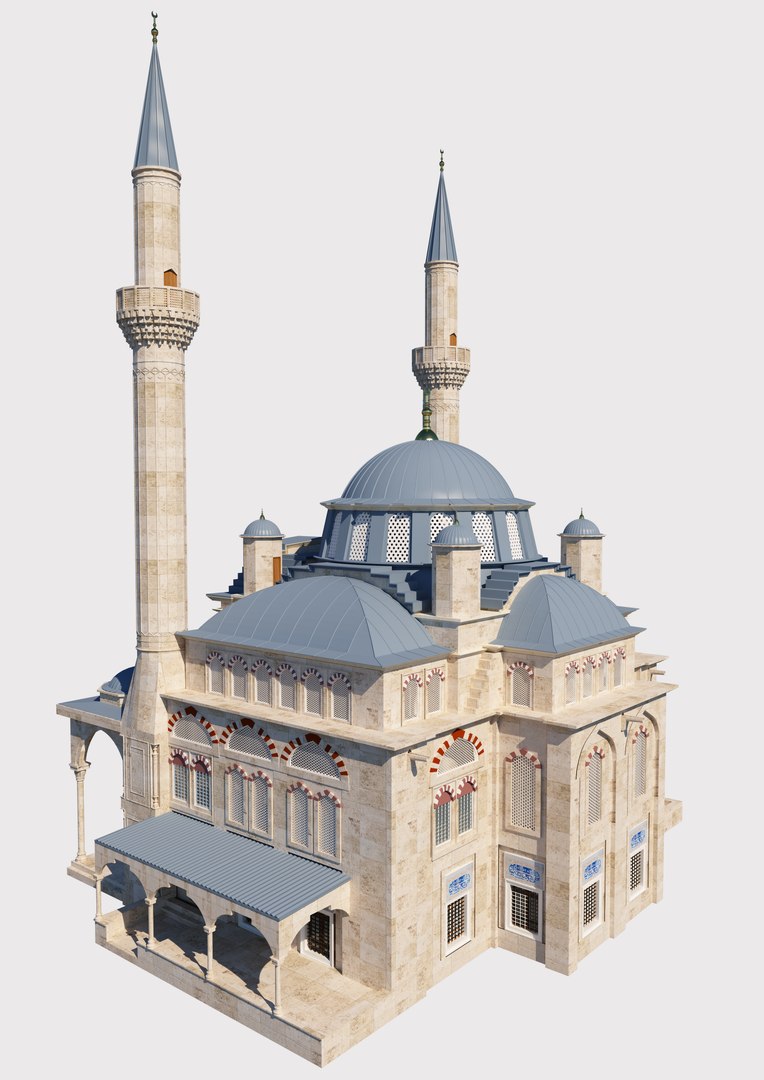 3D Model Mosque Great Islamic - TurboSquid 1276074