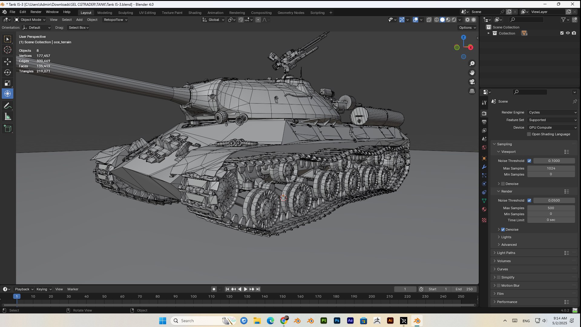 3D Realistic Tank PBR 4k Low-poly - TurboSquid 2400948
