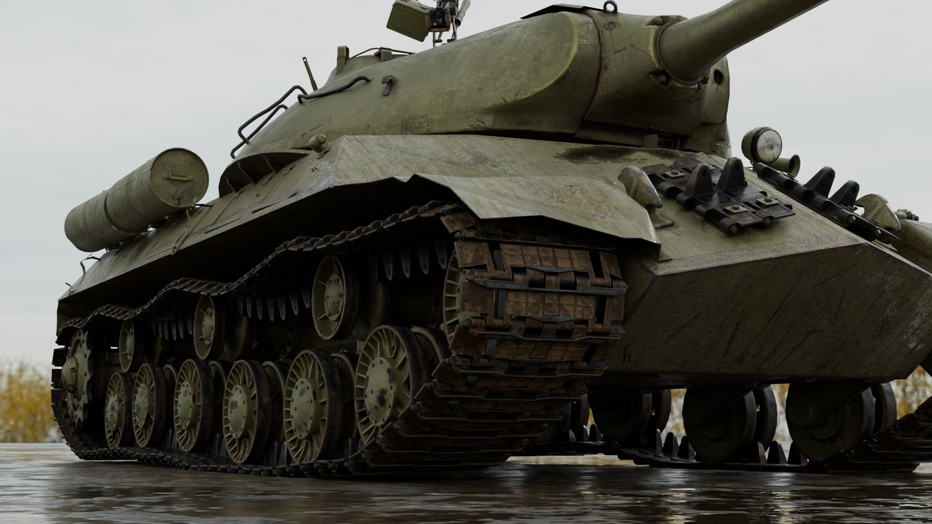 3D Realistic Tank PBR 4k Low-poly - TurboSquid 2400948