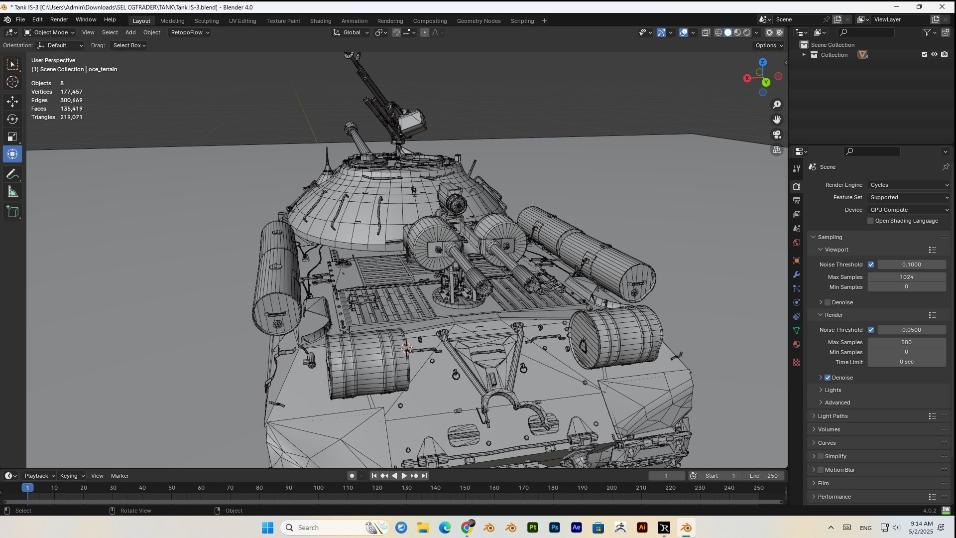 3D Realistic Tank PBR 4k Low-poly - TurboSquid 2400948