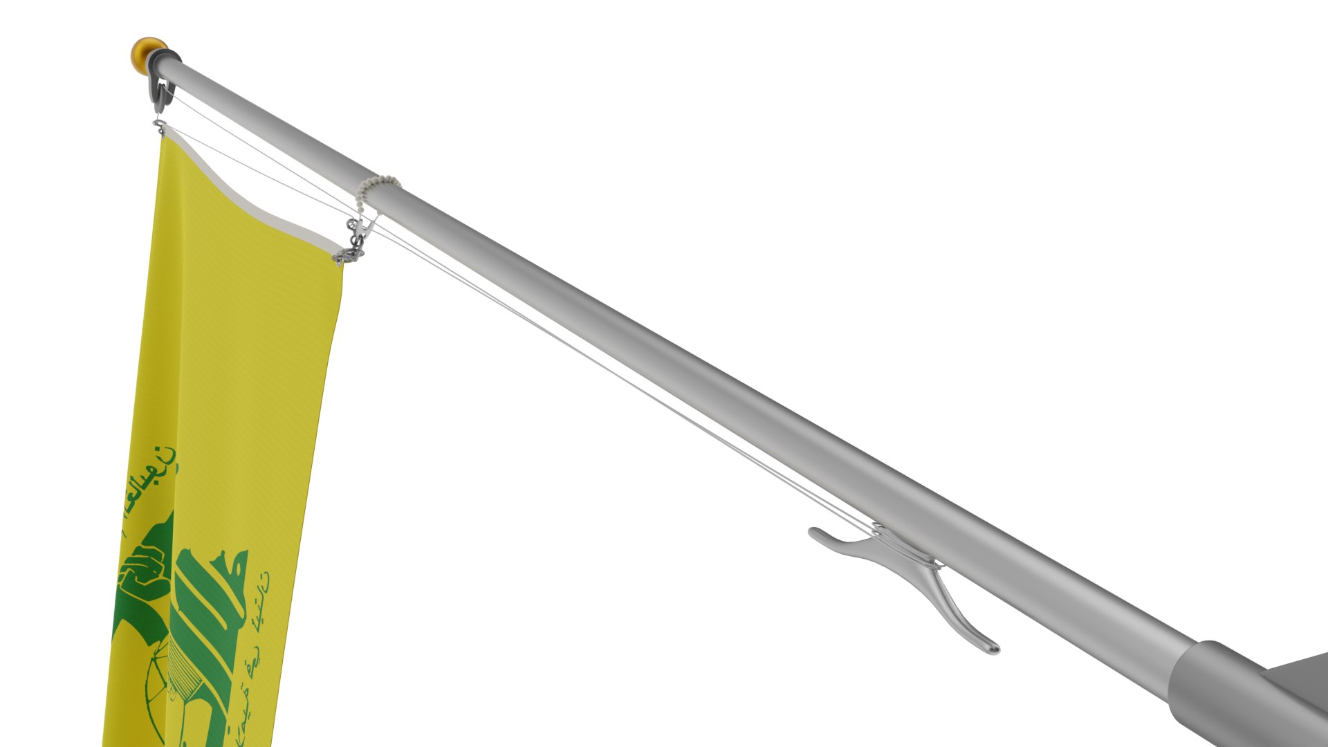 Wall Flag Hezbollah Lebanon T2 3D - TurboSquid 2263432
