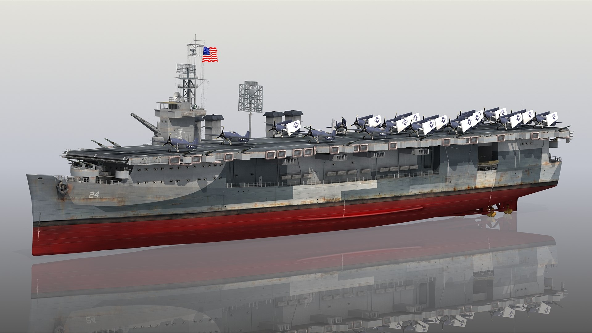 USS Belleau Wood CVL-24 Independence-class 3D model - TurboSquid 2080855