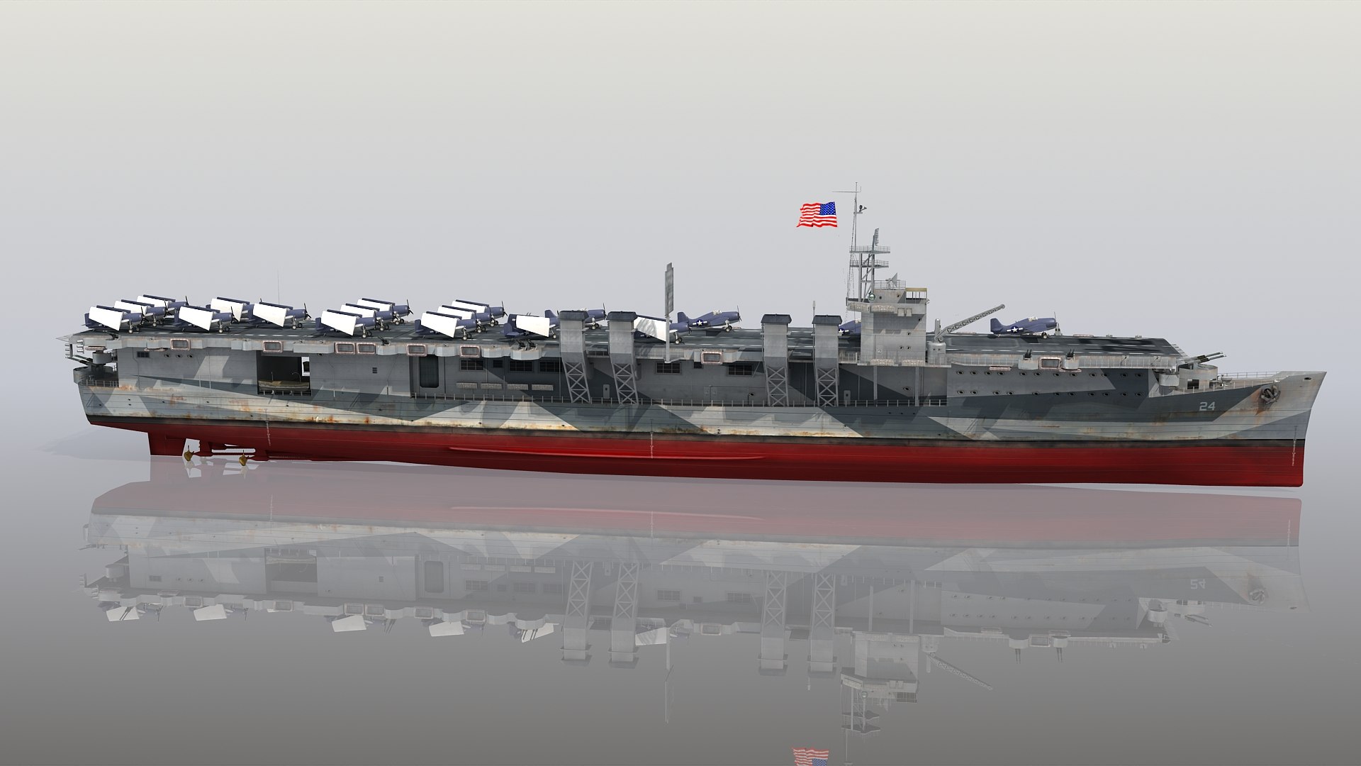 USS Belleau Wood CVL-24 Independence-class 3D model - TurboSquid 2080855