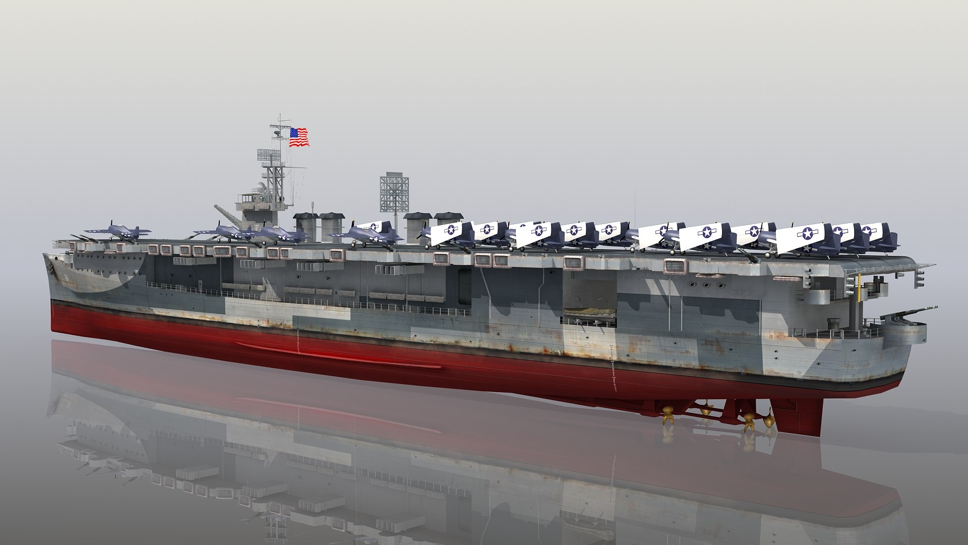 USS Belleau Wood CVL-24 Independence-class 3D model - TurboSquid 2080855
