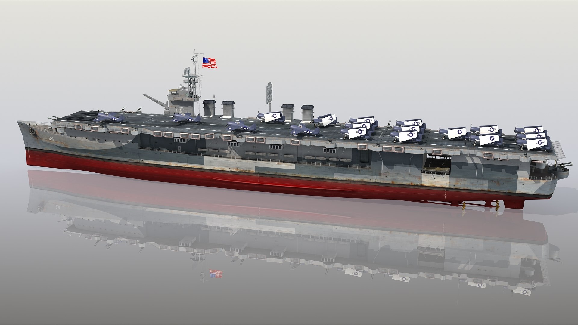 USS Belleau Wood CVL-24 Independence-class 3D model - TurboSquid 2080855