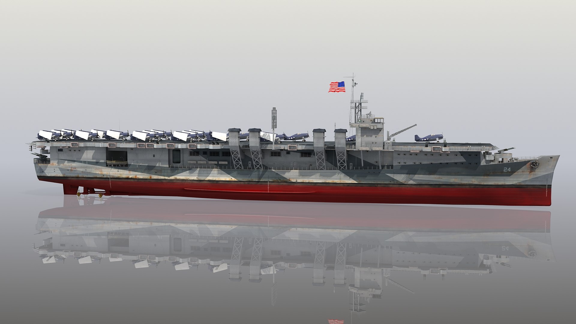 USS Belleau Wood CVL-24 Independence-class 3D model - TurboSquid 2080855