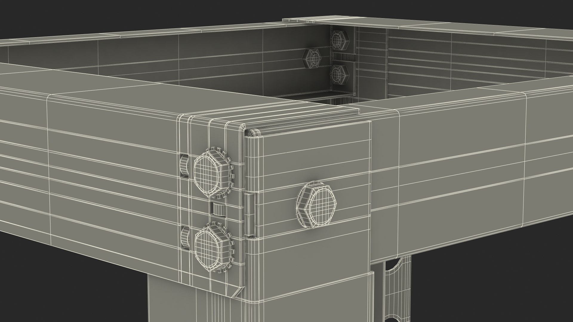 Open Frame Server Rack 50U Empty 3D Model - TurboSquid 1848980