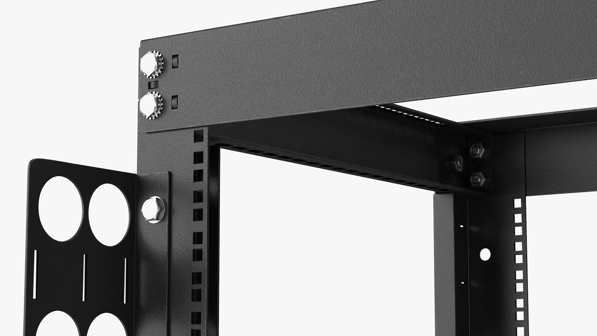 Open Frame Server Rack 50U Empty 3D model - TurboSquid 1848980