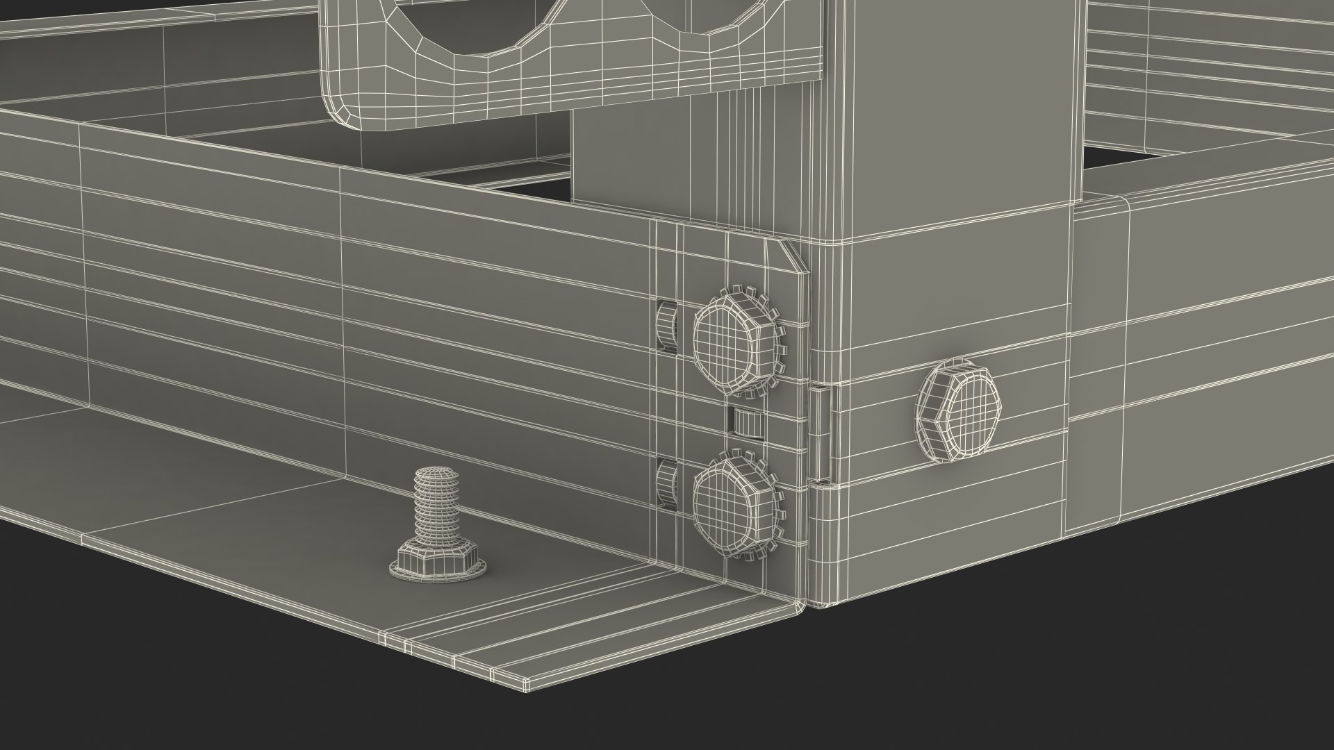 Open Frame Server Rack 50U Empty 3D Model - TurboSquid 1848980