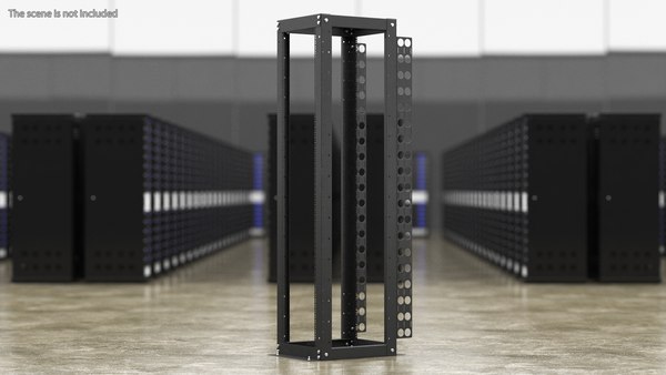 Open Frame Server Rack 50U Empty 3D model - TurboSquid 1848980