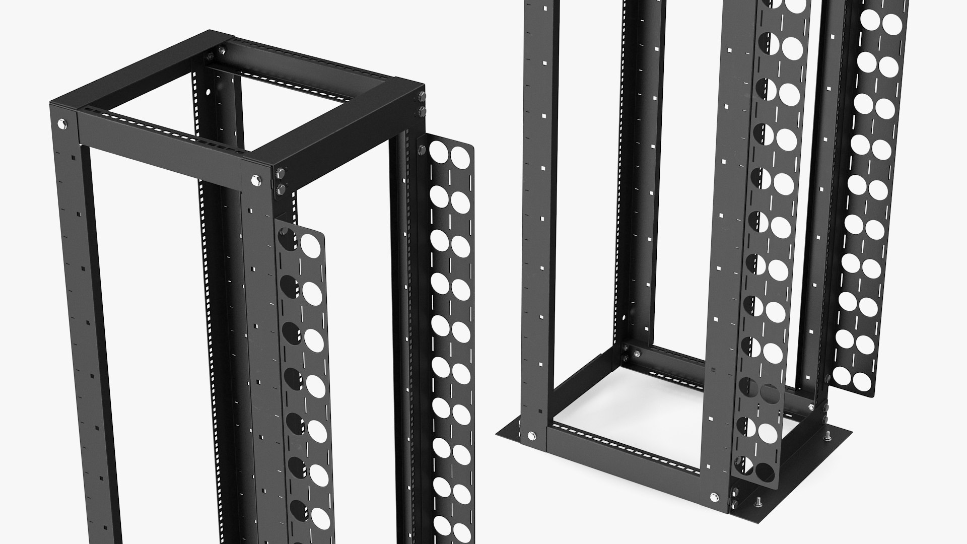 Open Frame Server Rack 50U Empty 3D model - TurboSquid 1848980