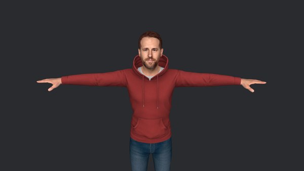 RYAN REYNOLDS 초현실적 전신 완전 조작 3D 캐릭터 3D 모델 - TurboSquid 2142227