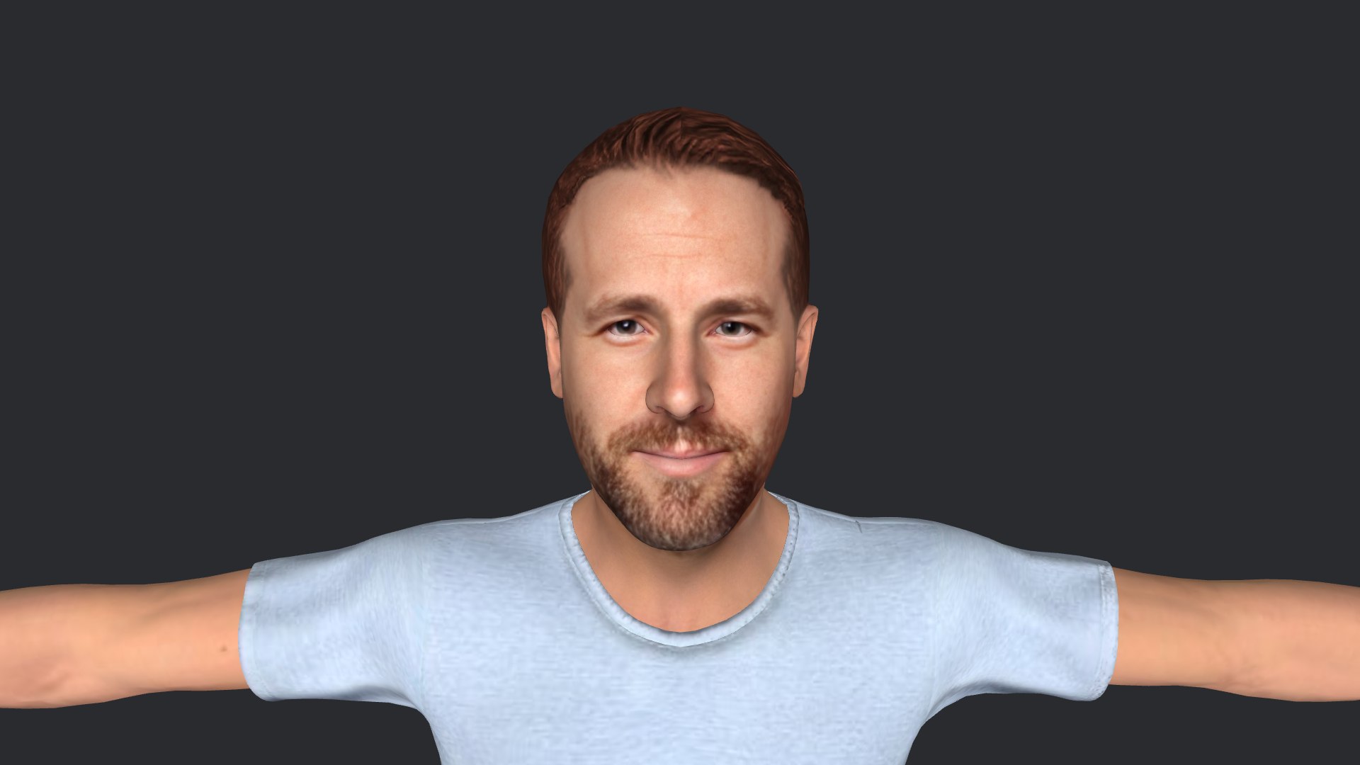 RYAN REYNOLDS Hyper Realistic Full Body Fully Rigged Character 3D Model ...