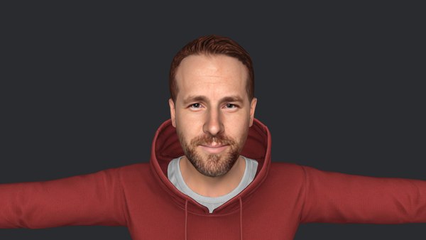 RYAN REYNOLDS 초현실적 전신 완전 조작 3D 캐릭터 3D 모델 - TurboSquid 2142227