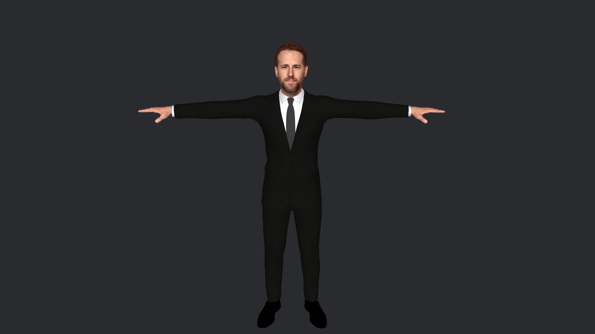 RYAN REYNOLDS Hyper Realistic Full Body Fully Rigged Character 3D Model ...