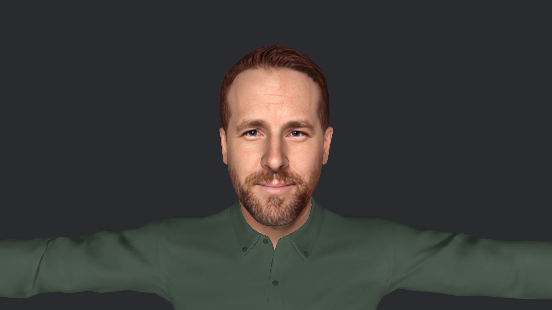 RYAN REYNOLDS Hyper Realistic Full Body Fully Rigged Character 3D Model ...