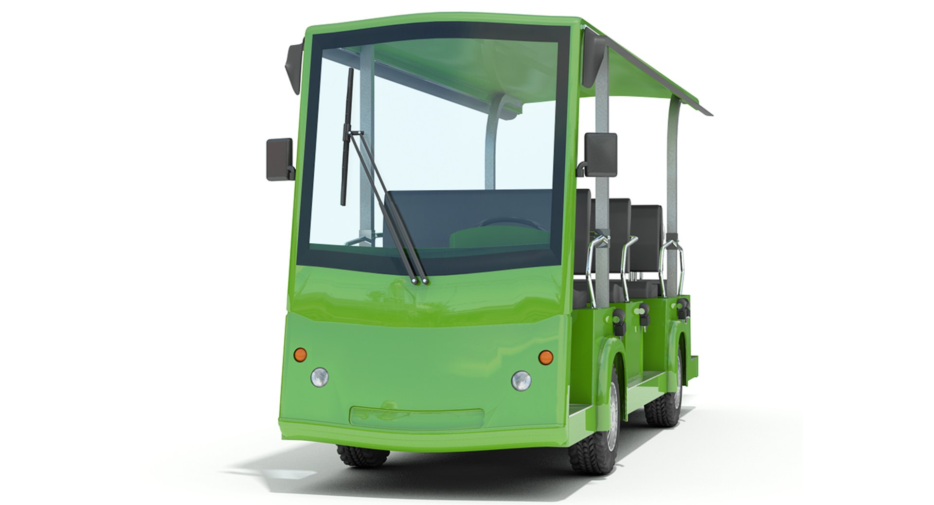 3d obj electric bus