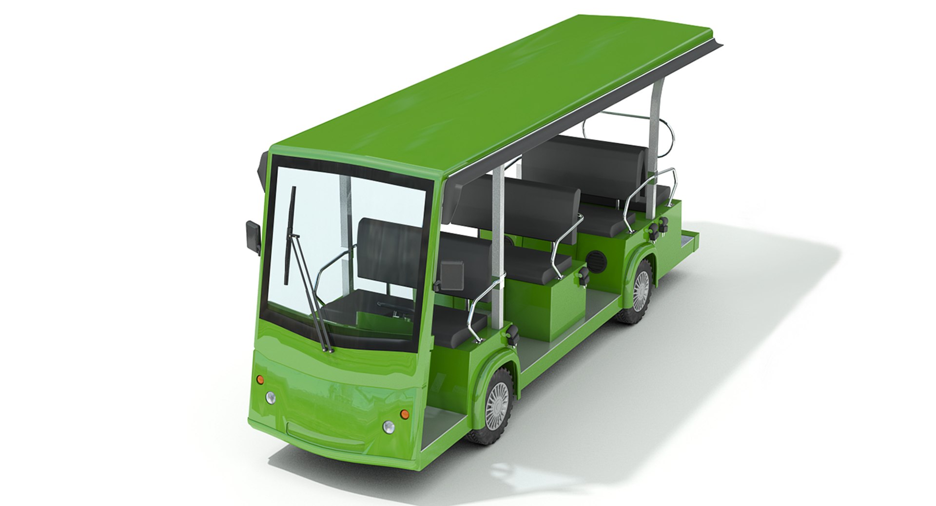 3d obj electric bus