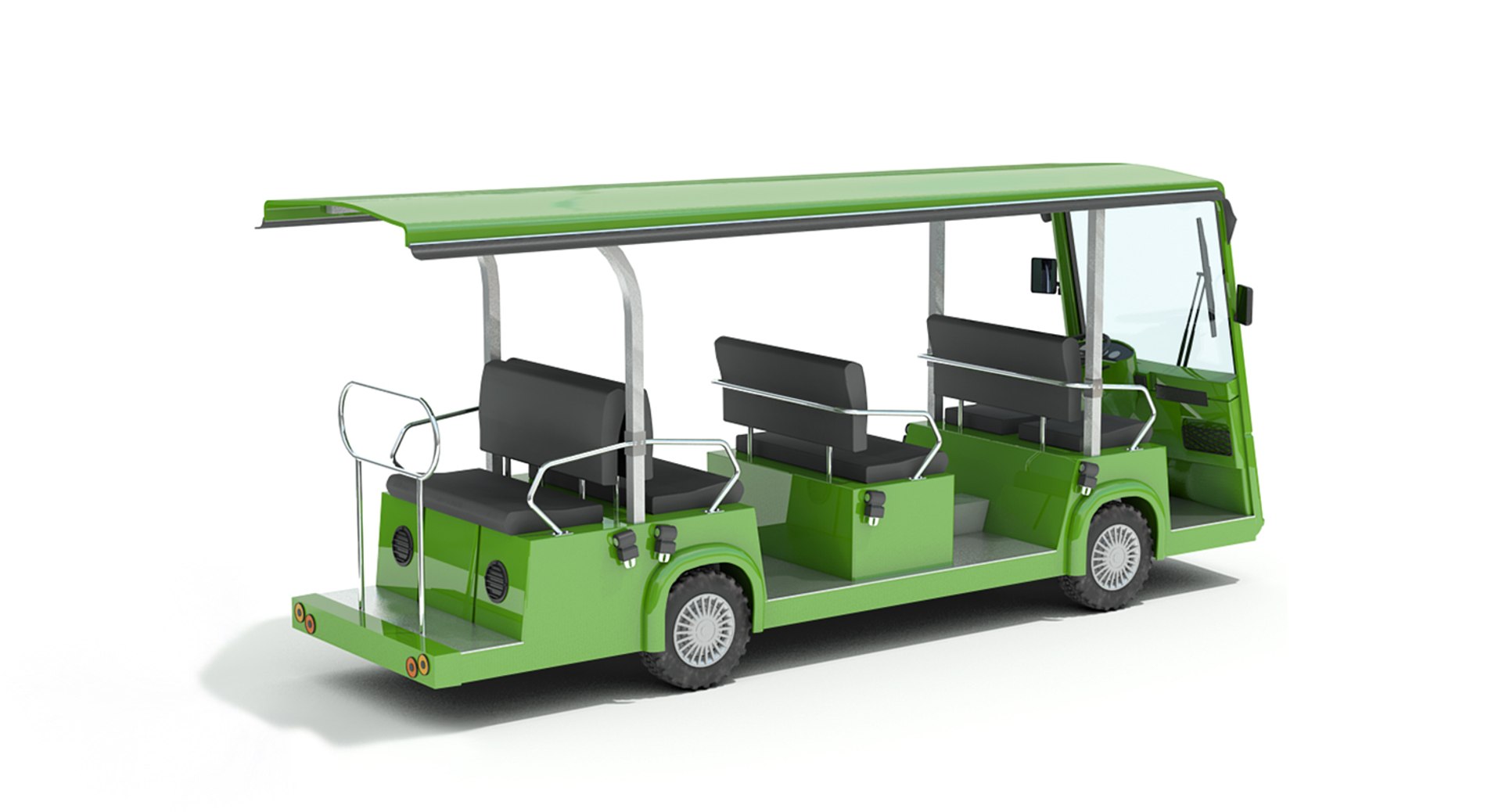 3d obj electric bus