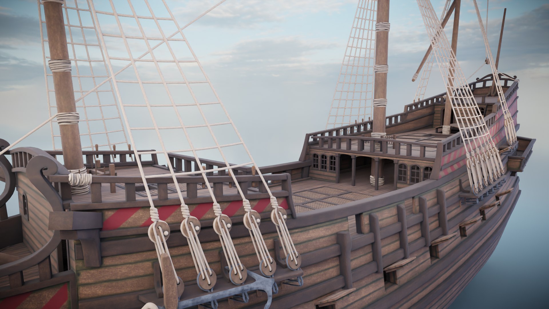 3D Model PBR Medieval Ship Collection - TurboSquid 2187301