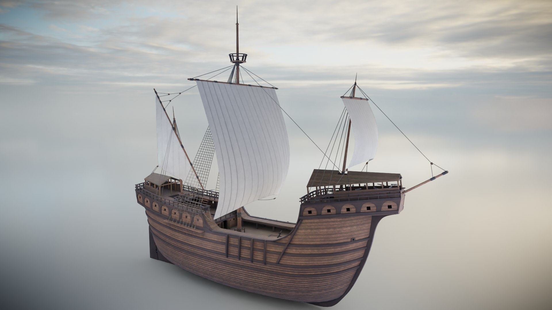 3D Model PBR Medieval Ship Collection - TurboSquid 2187301