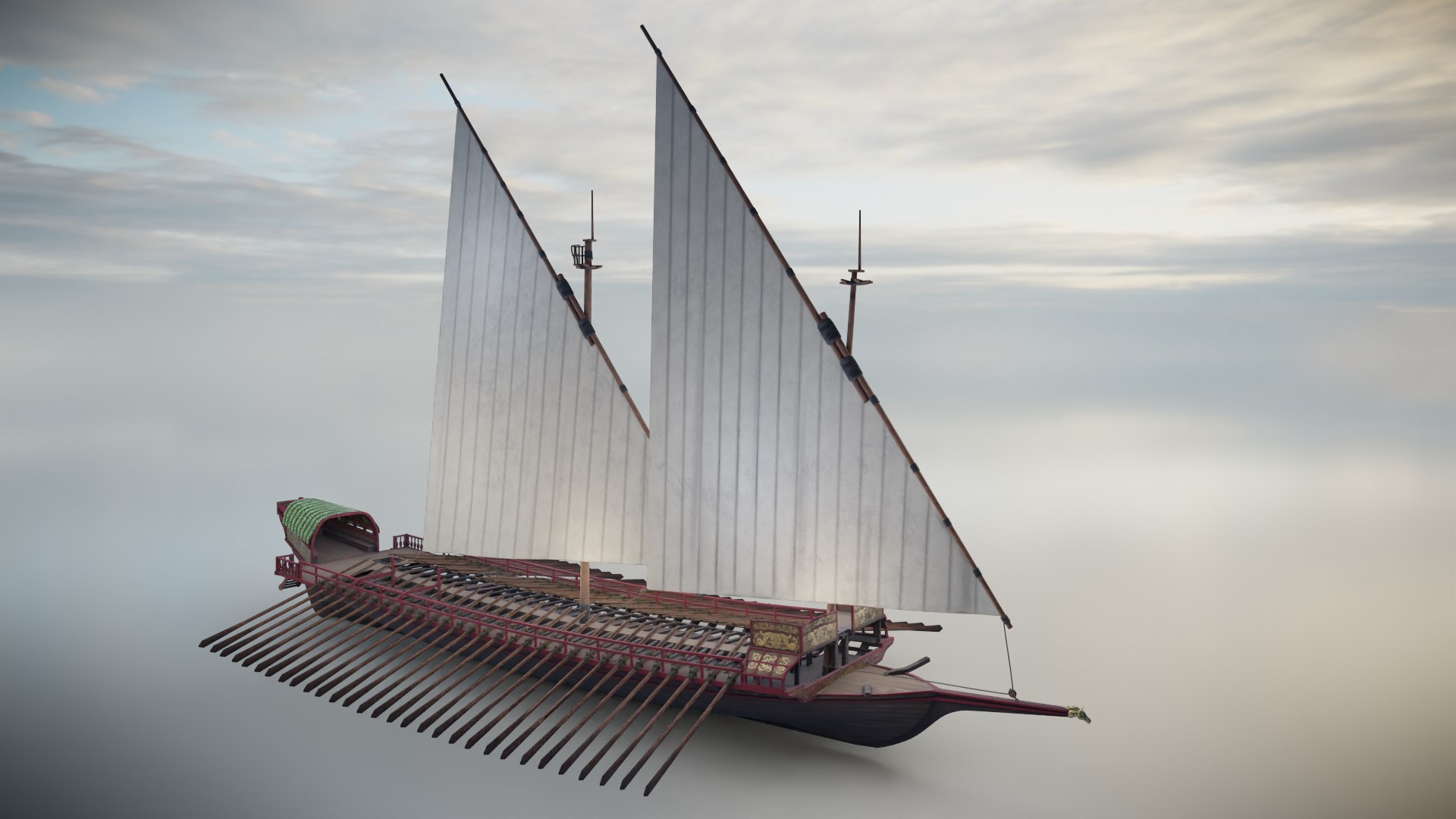 3D Model PBR Medieval Ship Collection - TurboSquid 2187301