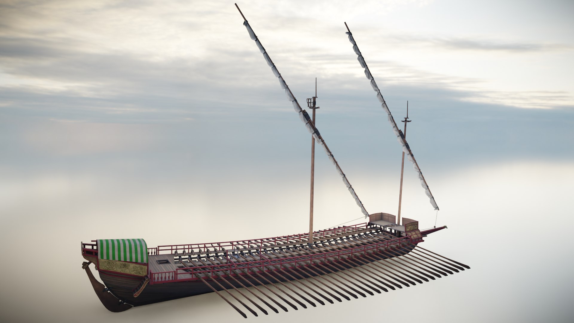 3D Model PBR Medieval Ship Collection - TurboSquid 2187301