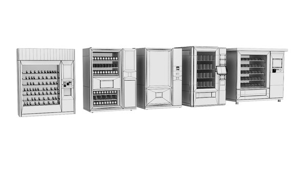 modelo 3d Máquinas expendedoras 5 en 1 - TurboSquid 1525993
