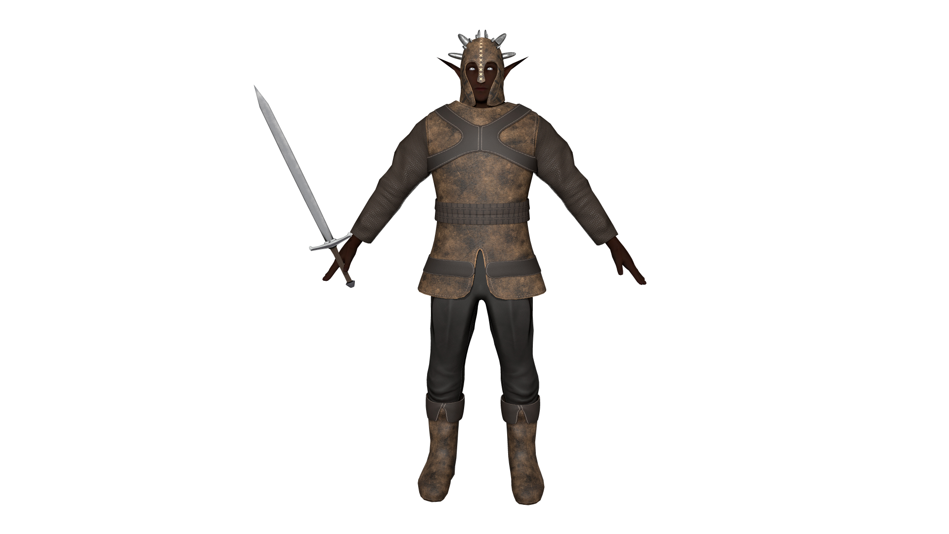 3D Elf Warrior Model - TurboSquid 1870452