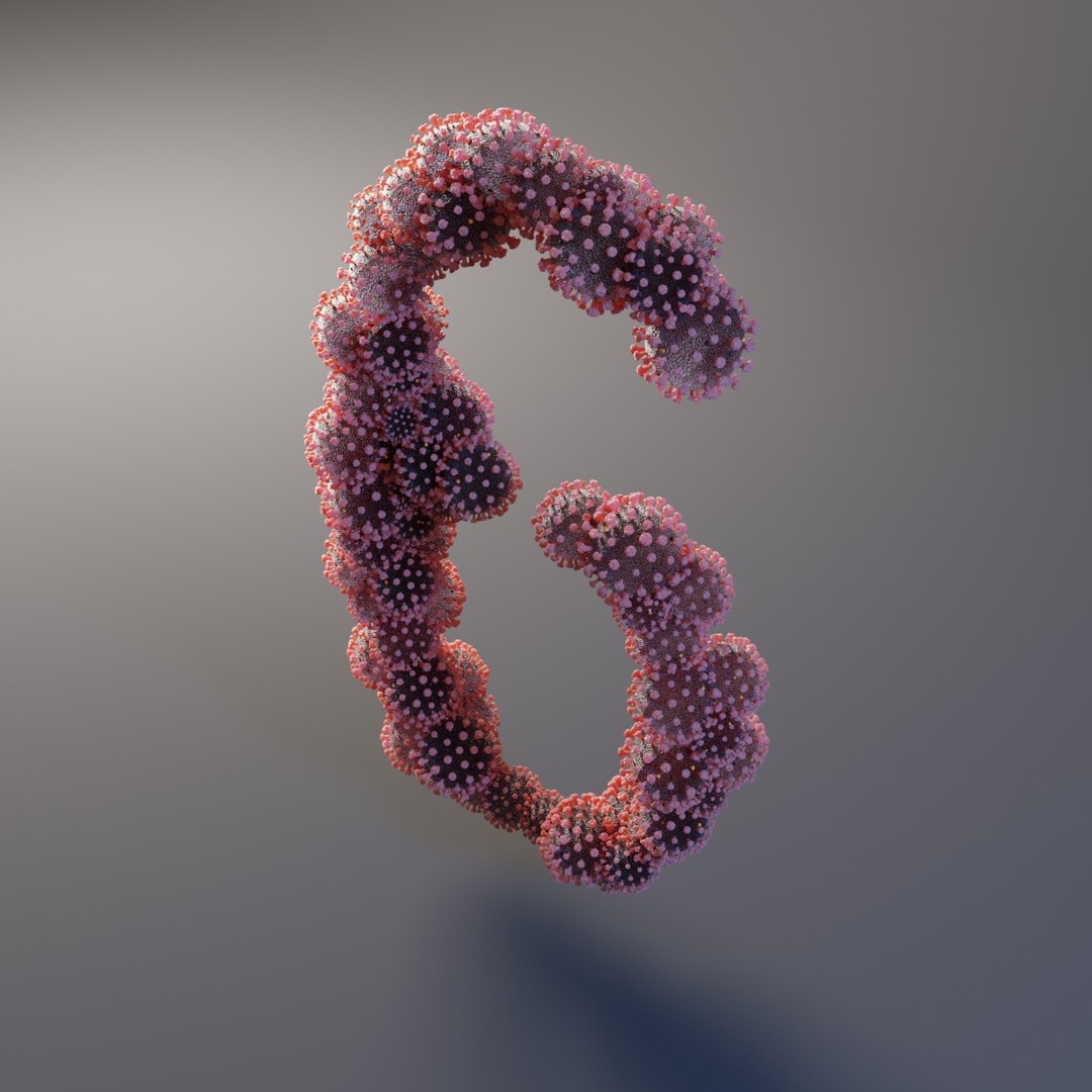 Number 6 Covid 19 3D Model - TurboSquid 1549003