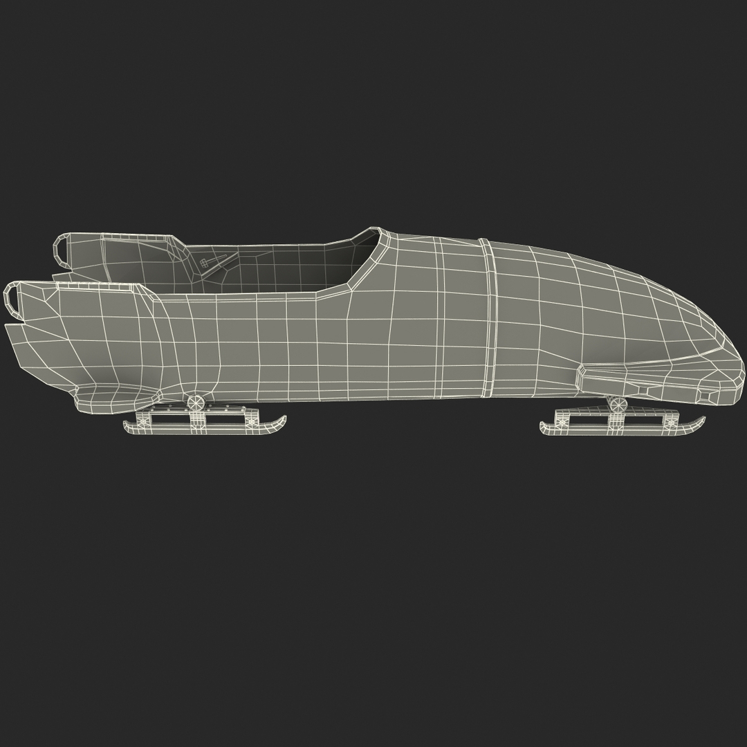 3d model bobsleigh sled 2