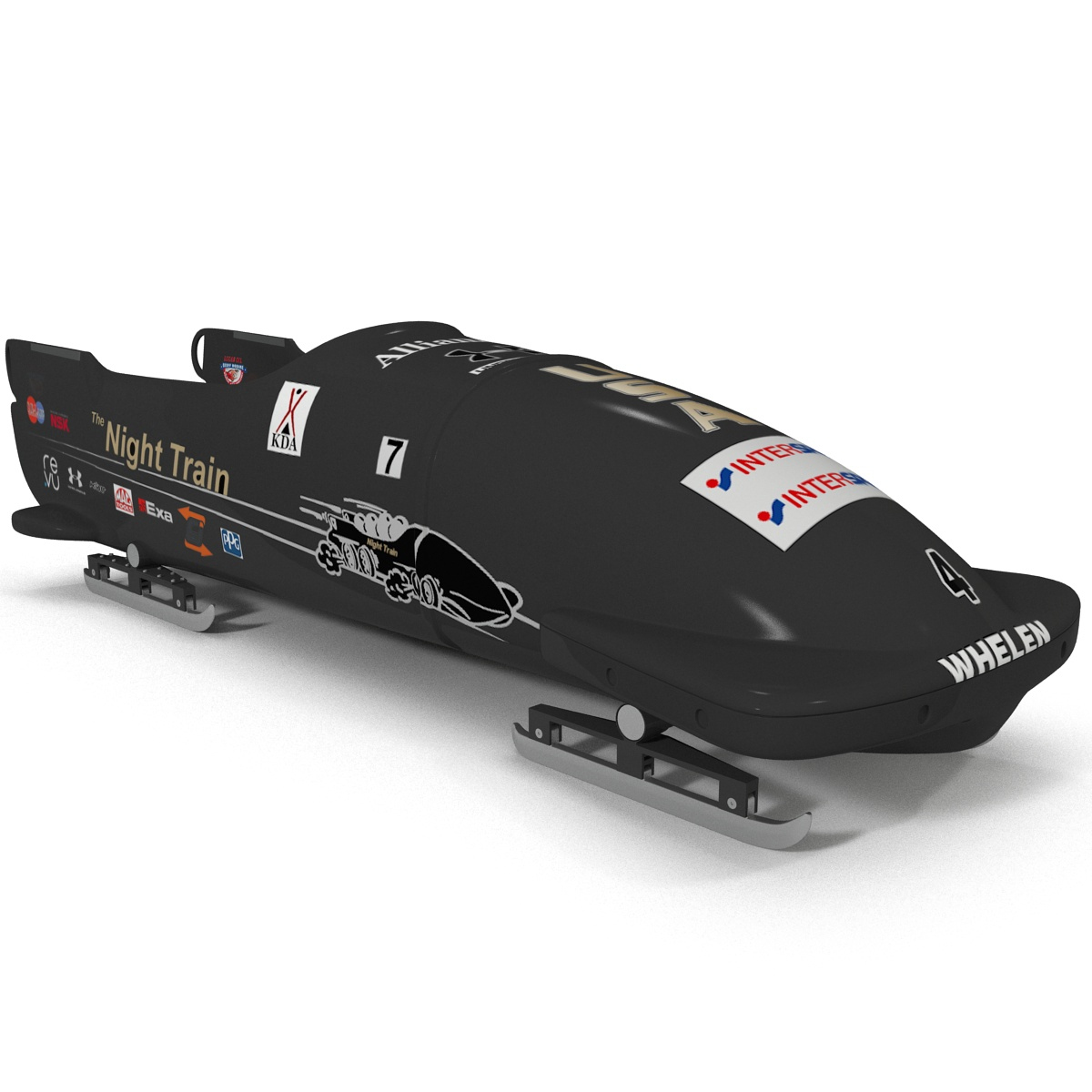 3d model bobsleigh sled 2