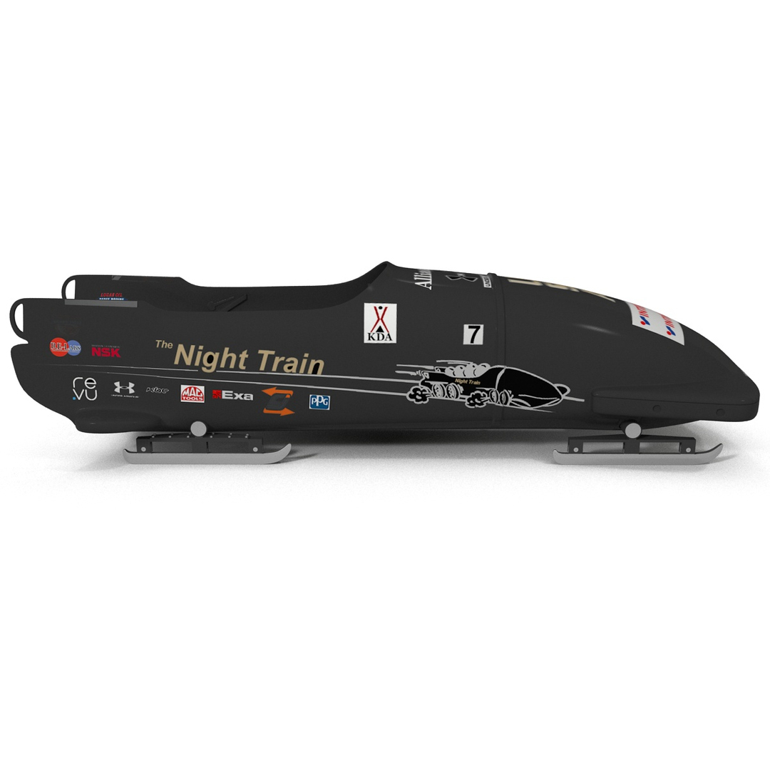 3d model bobsleigh sled 2