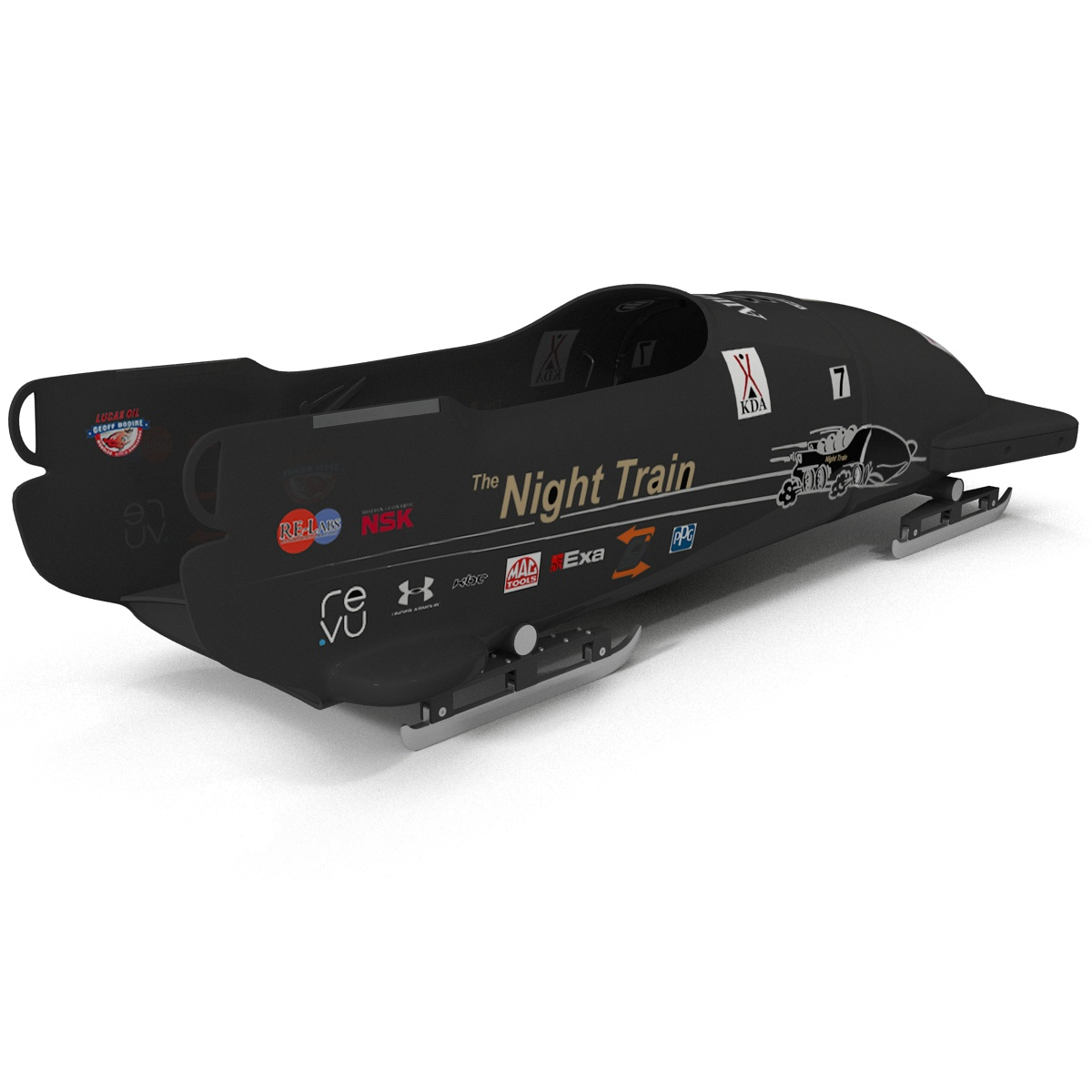 3d model bobsleigh sled 2