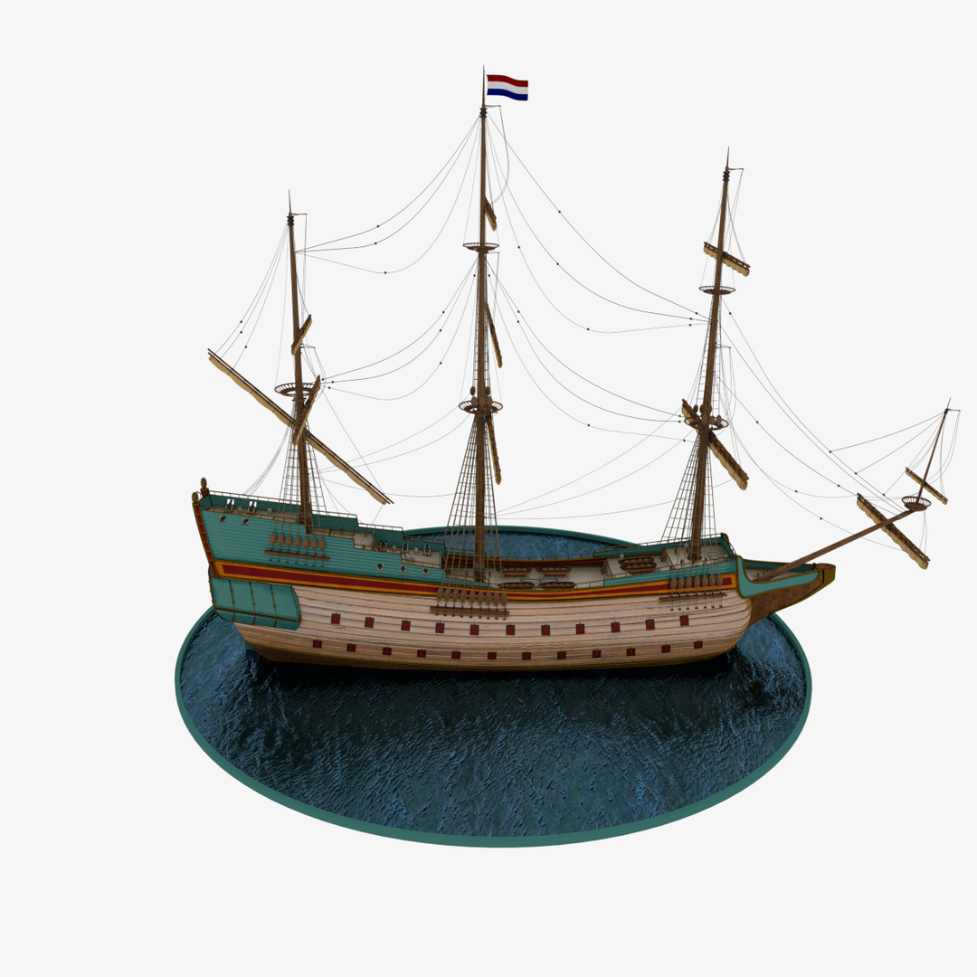 voc-ship 3d model