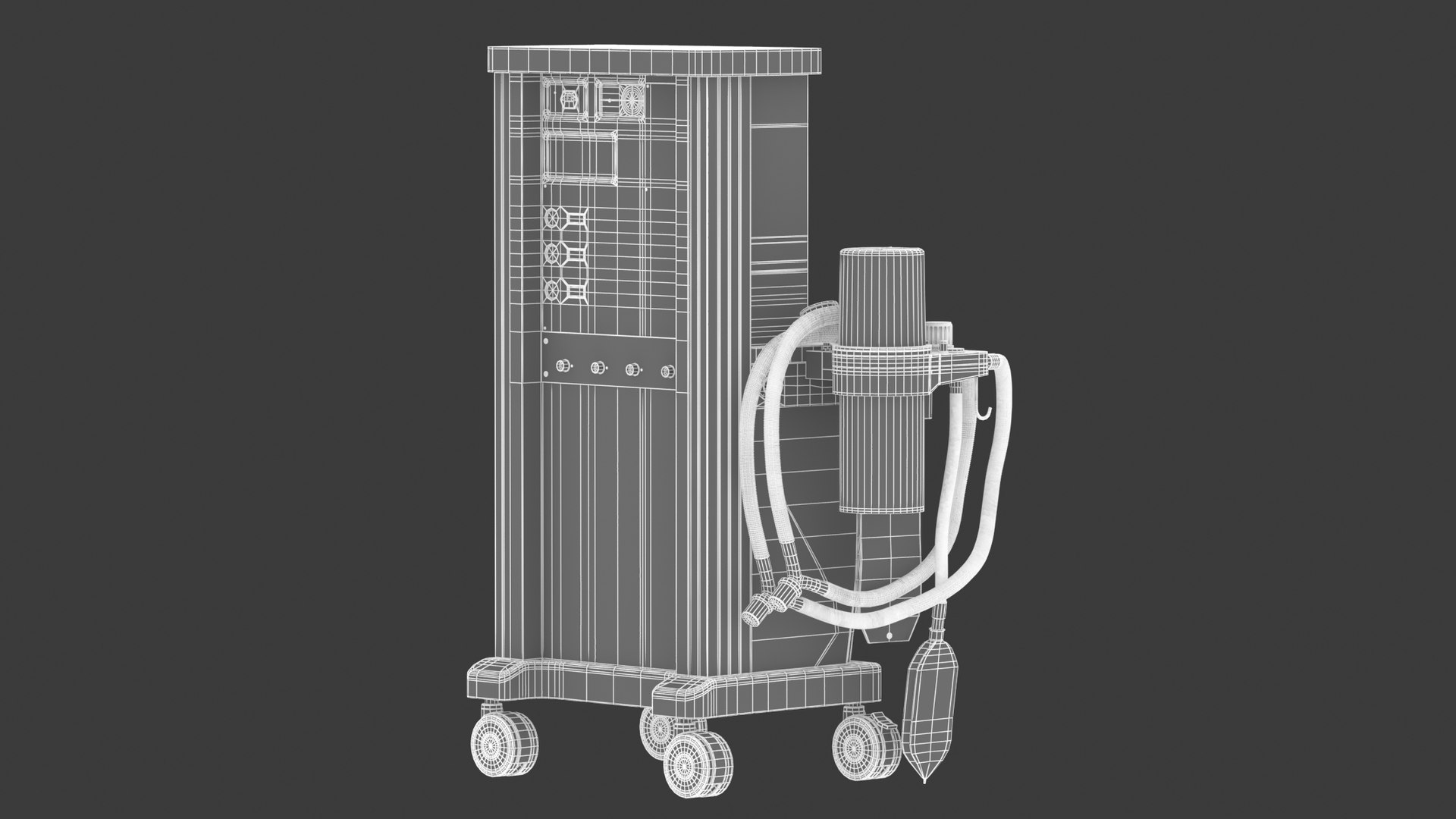 Medical Ventilator Anesthesia 3D Model - TurboSquid 2316388