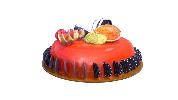 3D Fruit Cake - TurboSquid 2010794