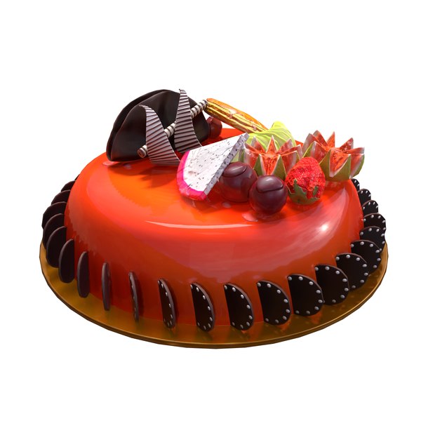 3D Fruit Cake - TurboSquid 2010794