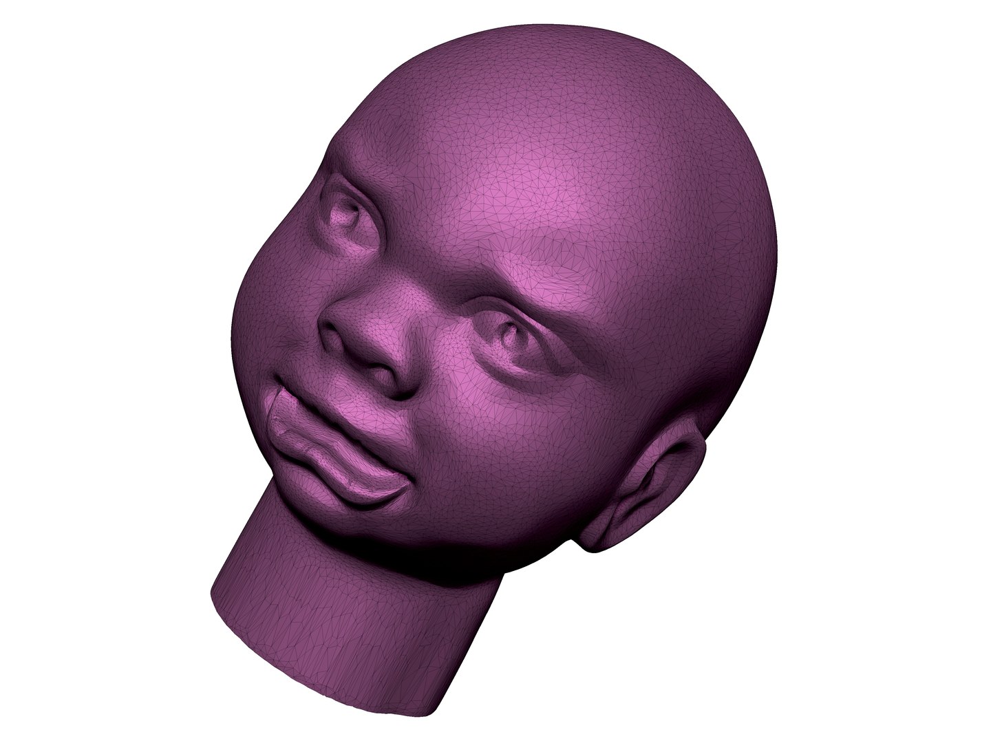 Crying Baby Head Doll Toy 3D Model - TurboSquid 1966347