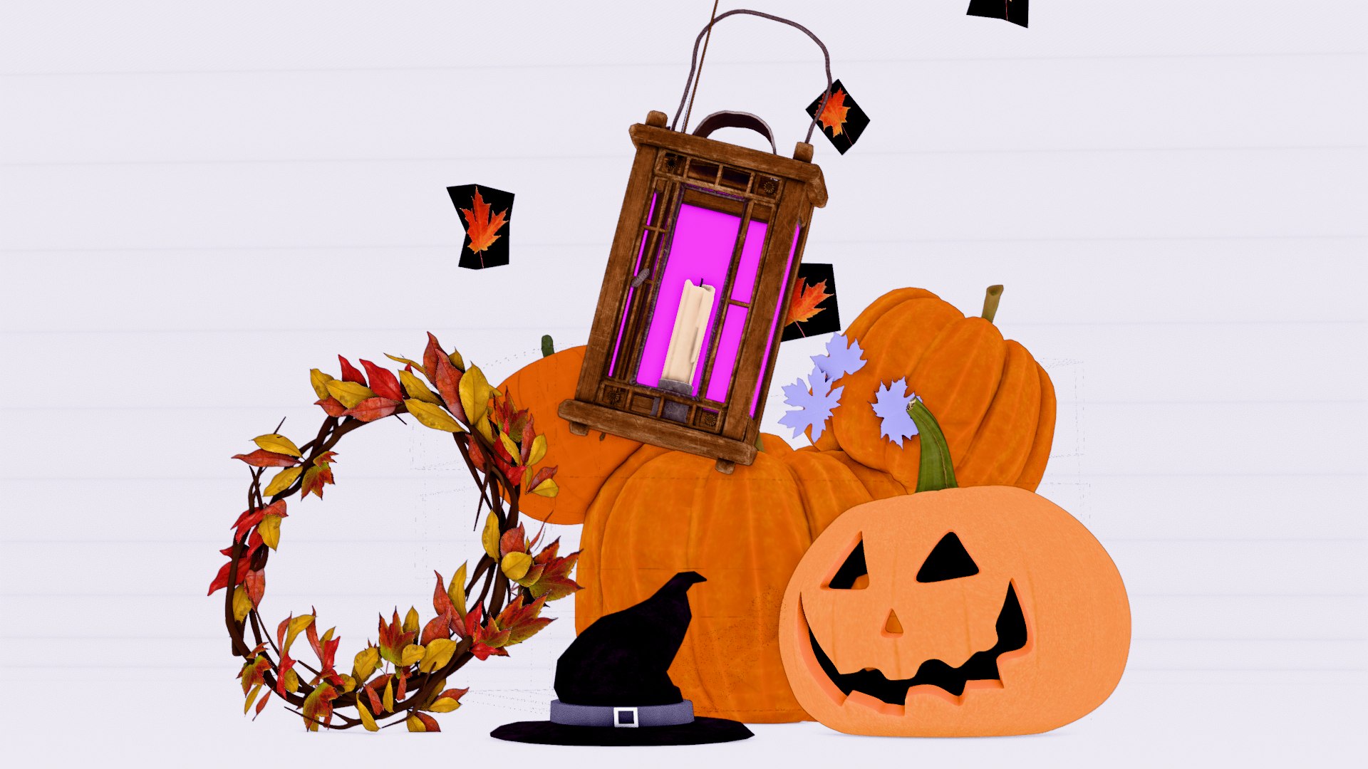 Cozy Fall Asset Pack 3D - TurboSquid 2473146