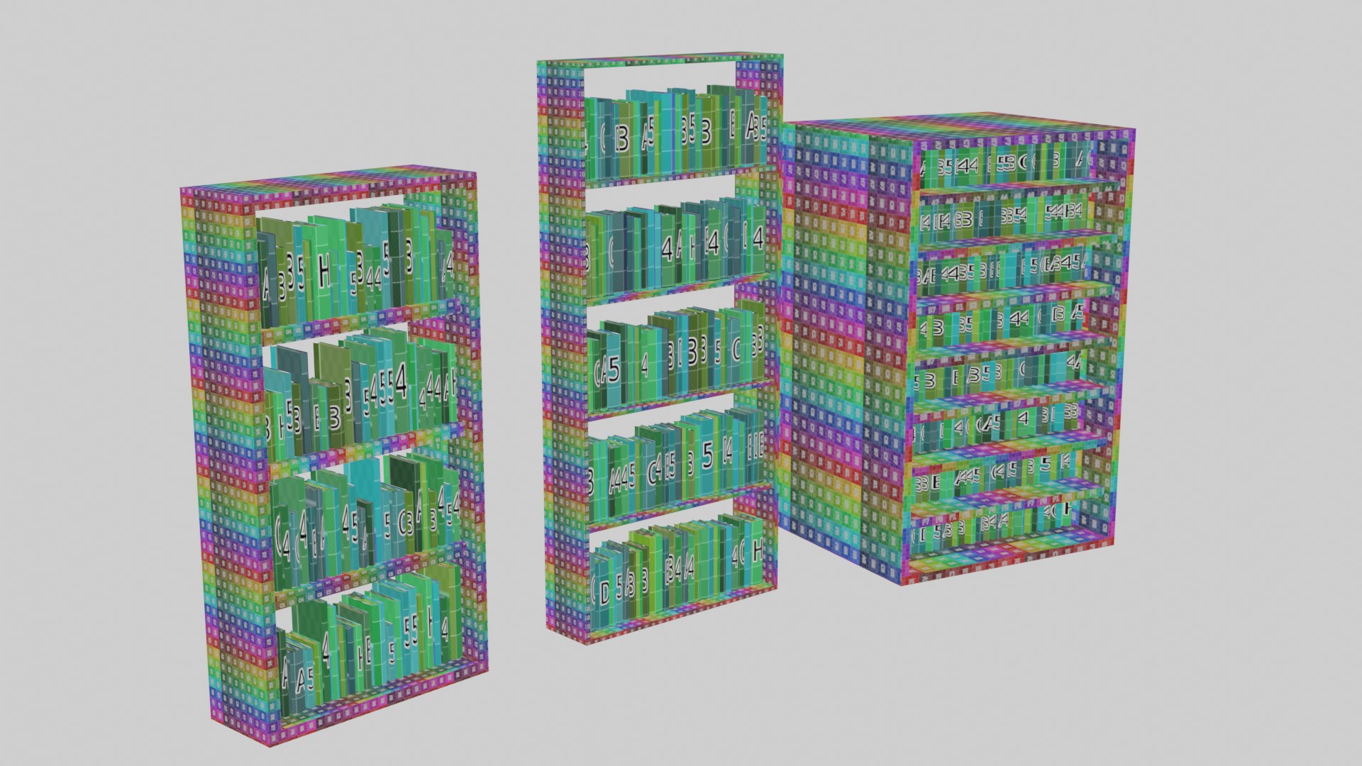 3D Bookshelf Generator Blender - TurboSquid 2115897